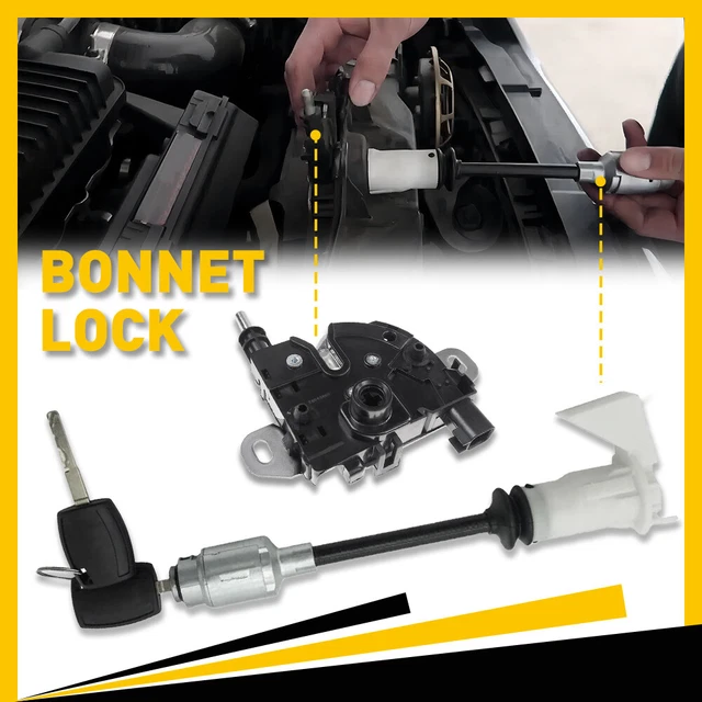 BONNET RELEASE LOCK Latch 1343577 For FORD FOCUS MK2 Repair Set Kit ...