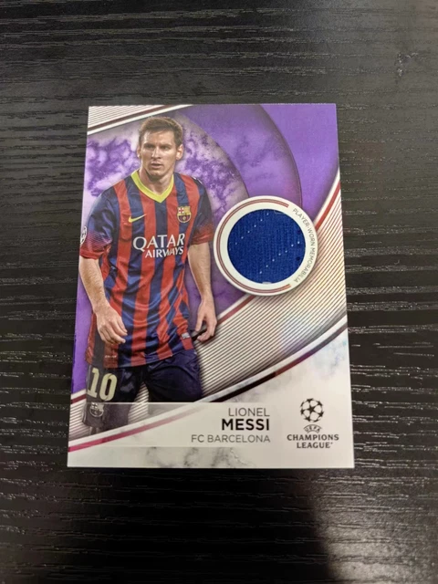23-24 TOPPS UEFA Club Competitions Lionel Messi SuperStar Relic Purple ...