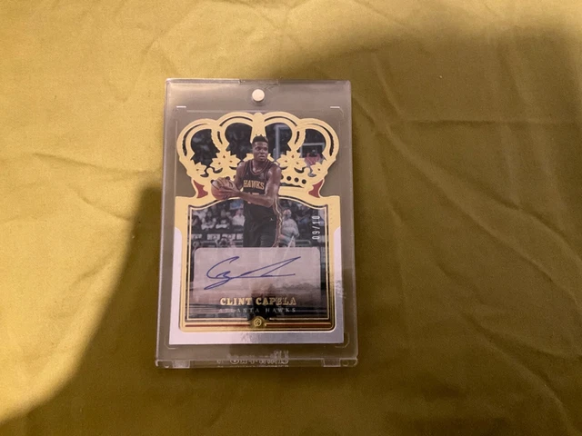 PANINI CLINT CAPELA 2021-2022 9/10 Crown Royale Gold Signature EUR 24 ...