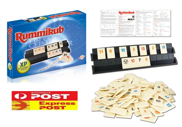THE ORIGINAL RUMMIKUB Board Game Rummy Toy Family Table Set Xp 6 ...