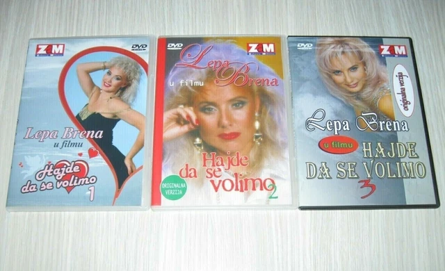 HAJDE DA SE VOLIMO 1-2-3 3DVD FILM Lepa Brena Slatki Greh Let’s Fall in ...