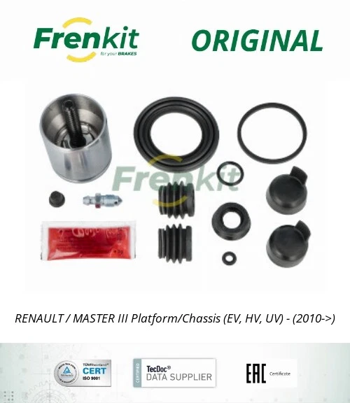 FRENKIT CALIPER REPAIR Kit + Piston 248813 - RENAULT - MASTER III Platform/Chass EUR 42,28 ...