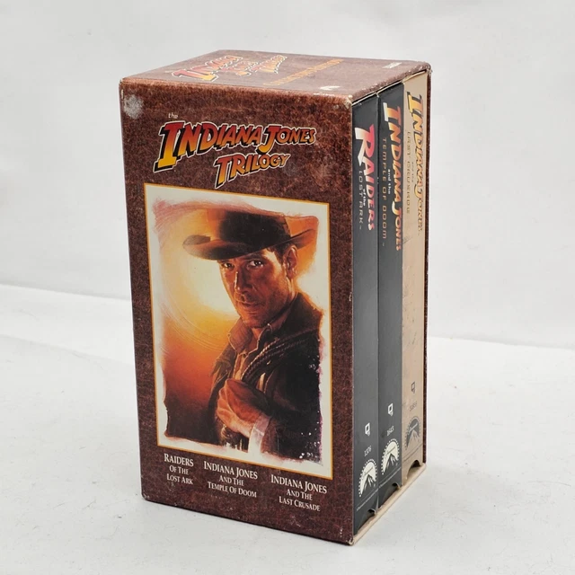 THE INDIANA JONES Trilogy VHS Collector's Edition $7.16 - PicClick CA