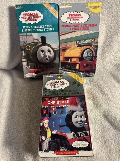 THOMAS THE TANK Engine VHS Lot George Carlin Christmas Party Percy Dragon Ghost £32.38 - PicClick UK