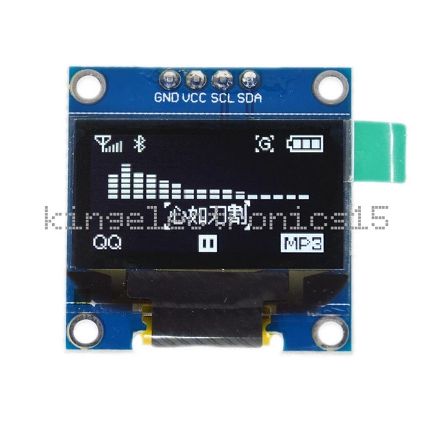 WHITE 0.96& I2C IIC Serial 128X64 OLED LCD LED Display Module for ...
