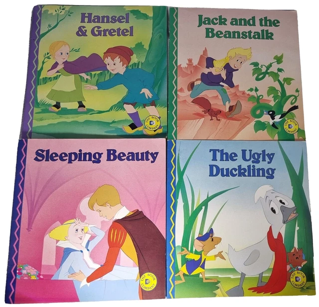 X4 FAIRY FOLK Tale Book Lot | Sleeping Beauty Ugly Duckling Hansel ...