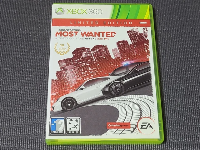 MICROSOFT XBOX360 NEED for Speed Most Wanted Limited Retro Game Korea ...