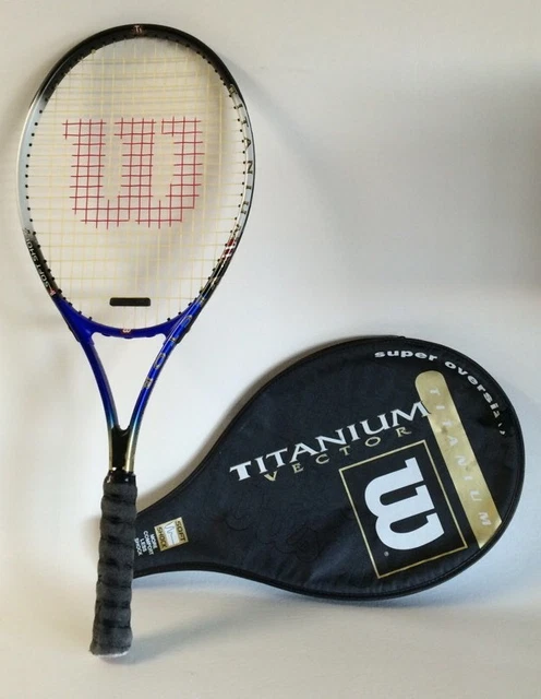 WILSON COURT ZONE Titanium Vector Soft Shock Tennis Racquet 4 1/2" Grip ...