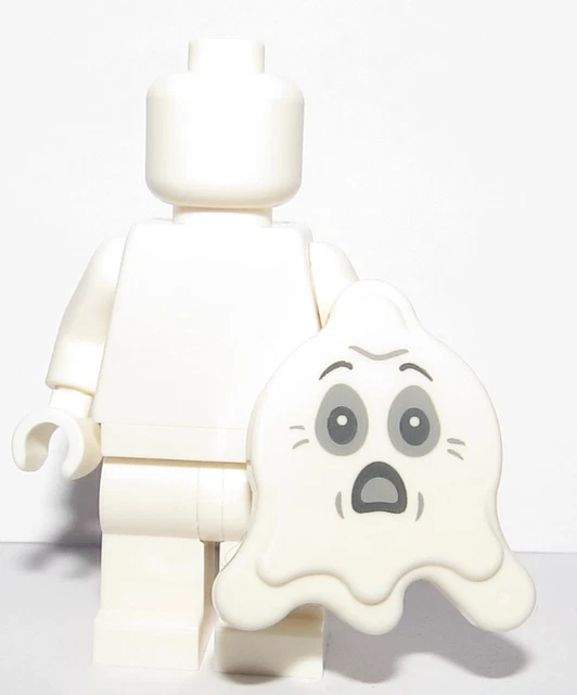 LEGO GHOST TILE Scared Open Mouth Plain Minifigure Not Included ...