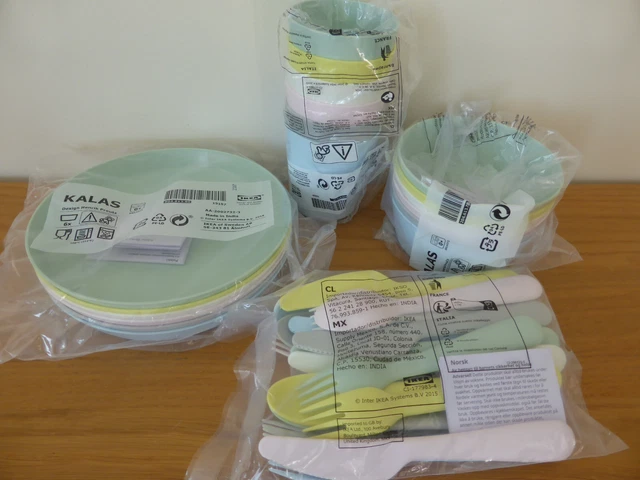 IKEA KALAS 36 Piece Complete Dinner Lunch Table Childrens Cutlery Set ...