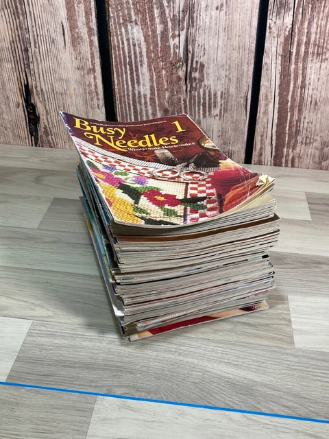 BUSY NEEDLES MAGAZINE No 1-98 Job Lot Bundle Marshall Cavendish Weekly ...