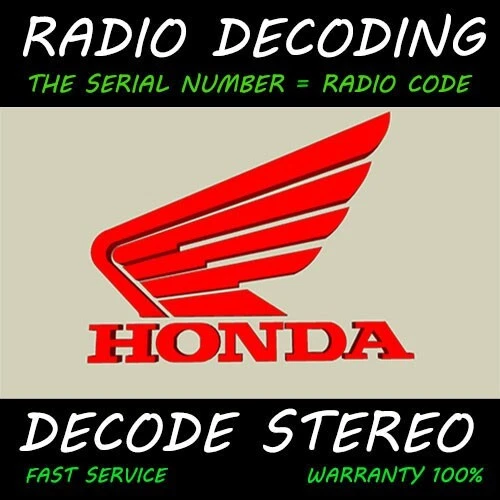 HONDA RADIO CODES Unlock Accord City Civic Cr-V Ba Stereo Pincode ...