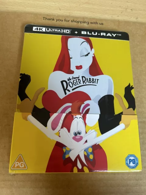 Who Framed Roger Rabbit Uk Exclusive 4k Uhd Blu Ray Steelbook New