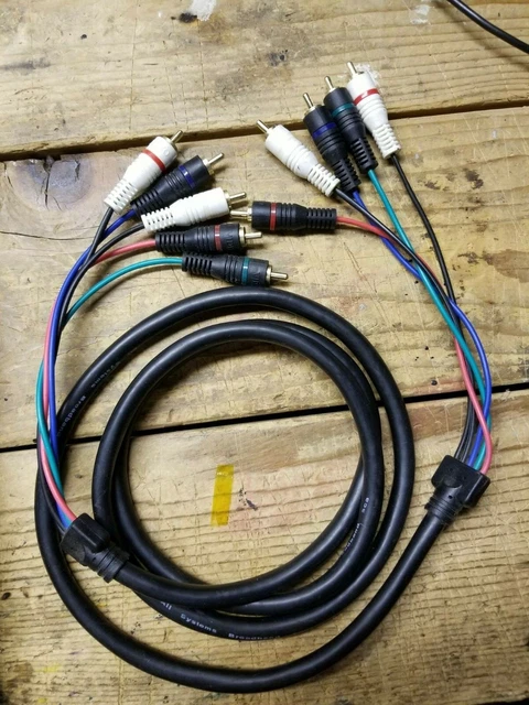 5 RCA COMPONENT RGB YPbPr Video Stereo Audio Cable HDTV - 6ft $2.50 ...