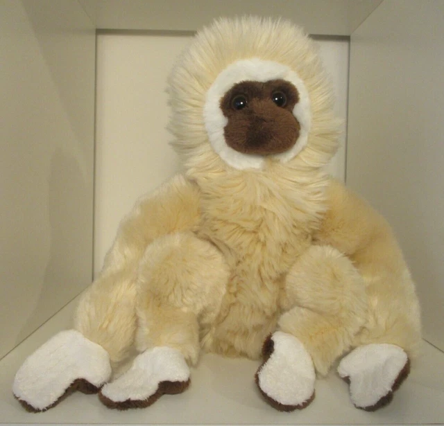 NATURE PLANET SOFT Toy Cuddly Plush Gibbon Monkey Stuffed Animal ...
