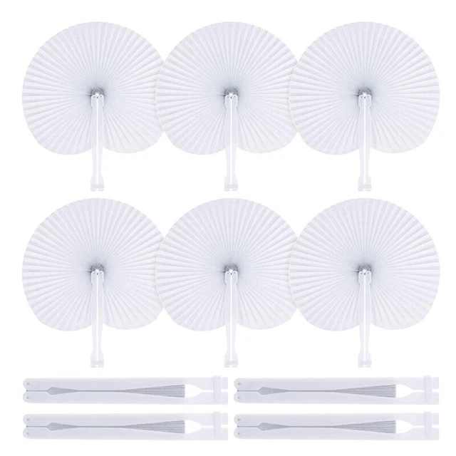 ÉVENTAIL PLIANT EN Forme Blanche ÉVentail Vierge Festival ÉVentails à ...