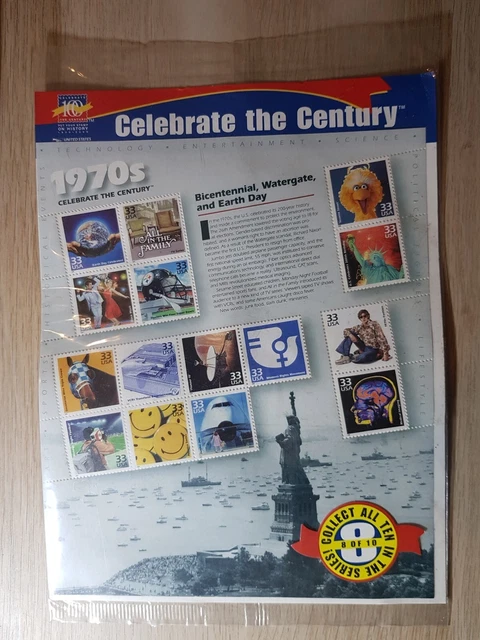 USA: 20TH-CENTURY (7TH series) the 1970s complete set as a presentation ...