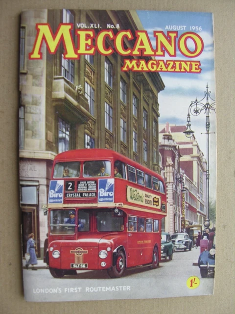 1956 MAGAZINE MECCANO August Routemaster Bus, Aerotrain, Peterborough ...