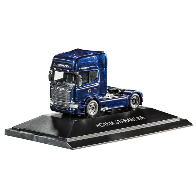 VERY RARE SCANIA R730 V8 STREAMLINE 4x2 BLUE TRUCK 1:87 HERPA (DEALER ...