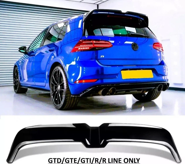 VW GOLF R GTD GTI Oettinger Style Rear Gloss Black Boot Spoiler Wing ...