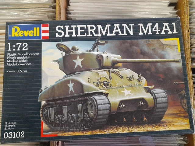 REVELL SHERMAN M4A1 Tank 1:72 Scale Model Kit 03102 EUR 5,84 - PicClick FR