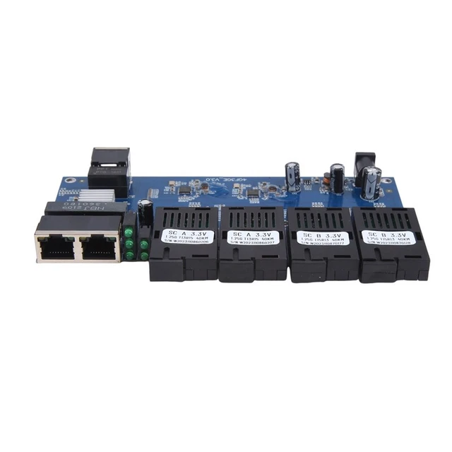 GIGABIT PLACA METRO Ethernet Switch Fibra 4X1.25G Port Fibre 3X100 ...