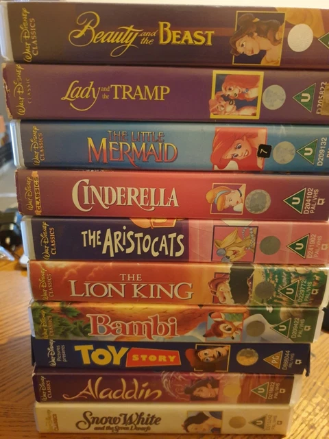 DISNEY VHS PACK 10x Classics Disney Films Pal Lot 2 EUR 17,51 - PicClick FR