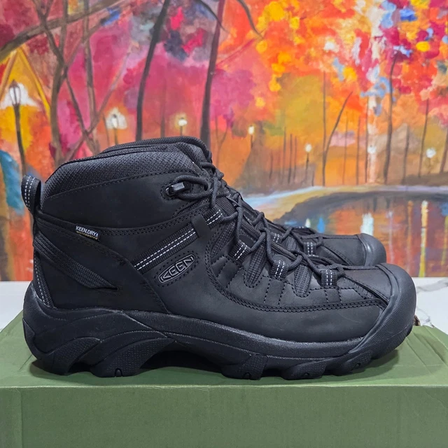 KEEN TARGHEE II Mid Waterproof Size 11 Wide Men's Triple Black 1029104 ...