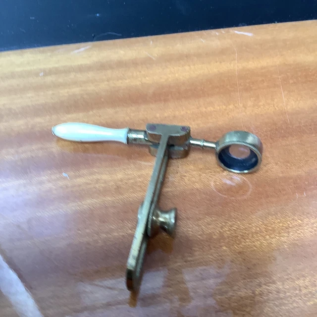 ANTIQUE FLEA GLASS Botanical Microscope Magnifying £71.73 - PicClick UK