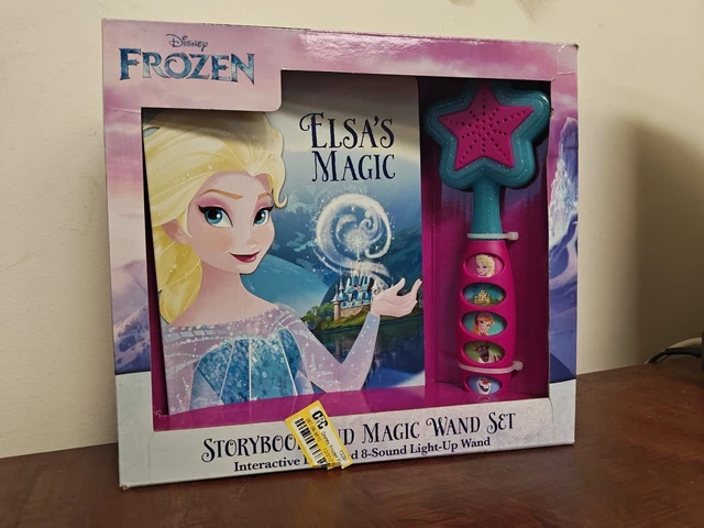 DISNEY FROZEN: ELSA'S Magic Storybook and Magic Wand Sound Book Set by ...