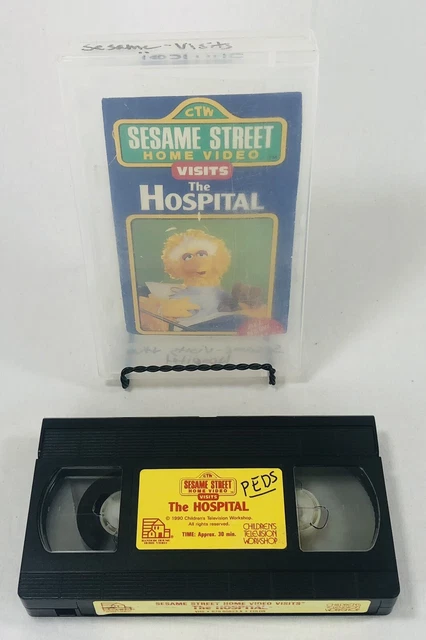 SESAME STREET VISITS The Hospital (VHS 1990) TESTATO-RARO VINTAGE ...