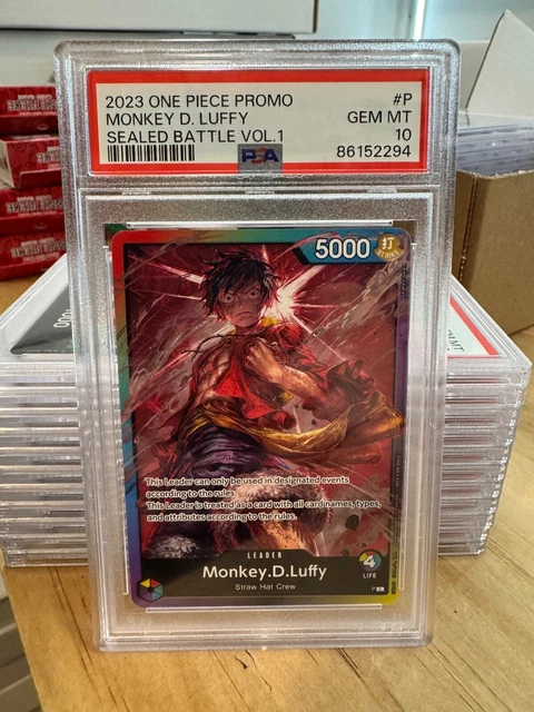 ONE PIECE TCG Monkey.D.Luffy Sealed Battle Vol.1 Leader PSA 10 GEMME COMME NEUF EUR 110,21 ...
