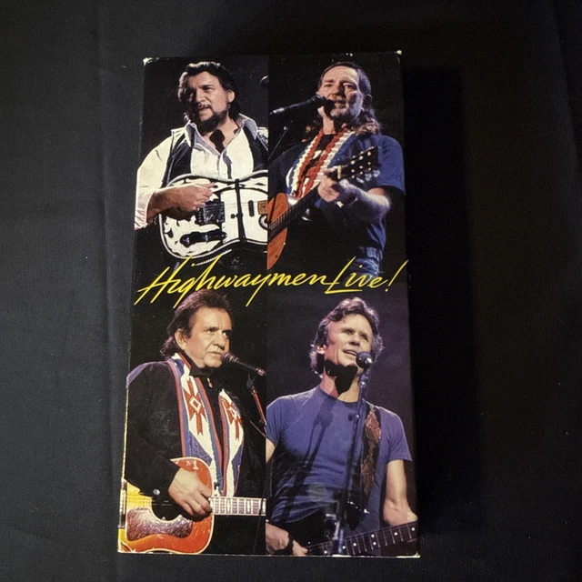 HIGHWAYMEN LIVE! VHS Willie Nelson Waylon Jennings Johnny Cash Kris ...