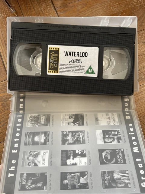 WATERLOO, VHS VIDEO, Orson Wells, Rod Steiger, Christopher Plummer £2. ...