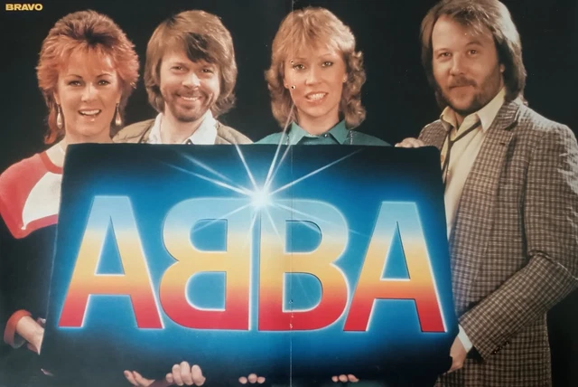 ABBA - A3 Poster (42x28cm) Clippings Fan Sammlung 80er 80s German BRAVO ...