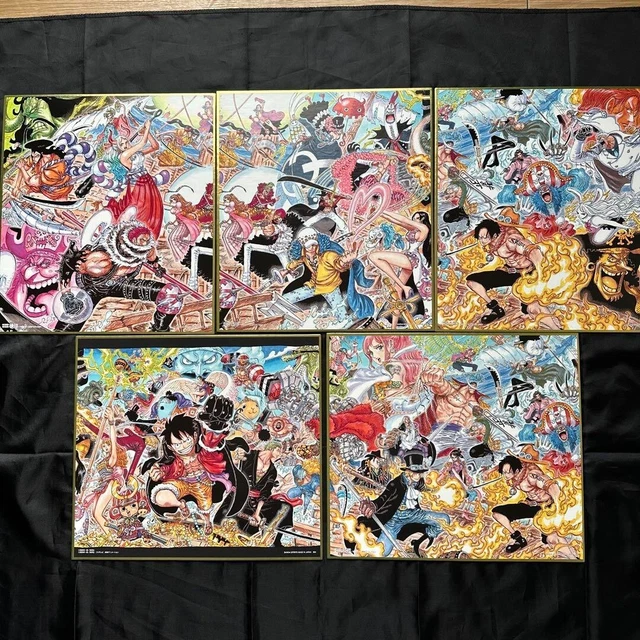 ONE PIECE WT100 Anniv. Illustration Board Full SET EXPRESS Ichiban Kuji ...