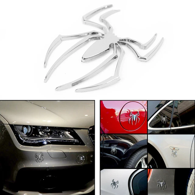 CAR STICKER METAL Spider Shape 3D Car Emblème Insigne Autocollant Diy ...