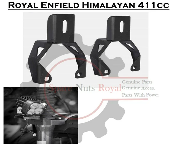 &FOG LIGHT MOUNT Black" For "Royal Enfield" "Himalayan 411cc" £43.08 ...