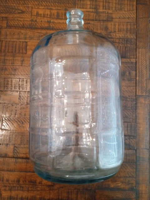 VINTAGE CLEAR Water Bottle/Crisa/ Mexico/Embossed /5 Gallon/Wine/Beer ...