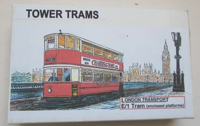 LONDON E1 CLASS Tram (closed platforms) 1:76 Plastic Kit Part Built £3. ...