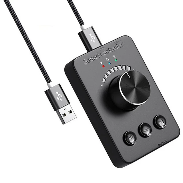 USB VOLUME CONTROLLER, External USB Sound Card, Bluetooth 5.1 ...