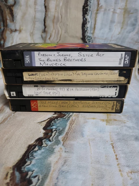 USED BLANK VHS Tapes x 4 circa 1990s - set 10 £12.99 - PicClick UK