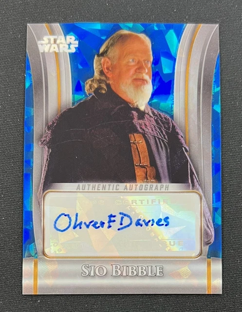 2024 TOPPS CHROME Star Wars Sapphire Oliver Ford Davies Sio Bibble Auto ...