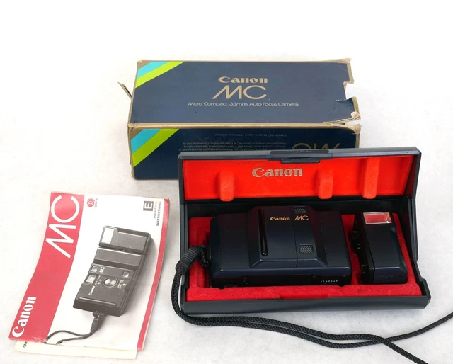 CANON MC 35MM Film Point & Shoot Compact Camera 35/2.8 Lens in case ...