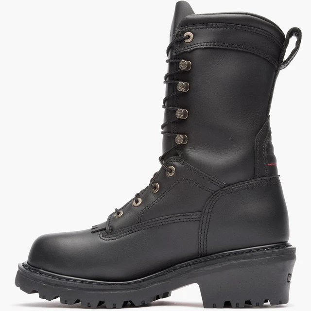 ROCKY MEN'S RKD0119 Code Red Hotshot Logger Fire Boot, Black Leather ...