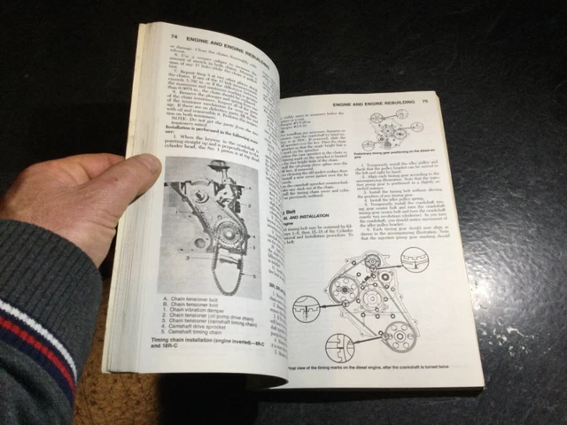 1970-86 TOYOTA TRUCK Chilton's Manual Land Cruiser Hilux 4Runner RN37 ...