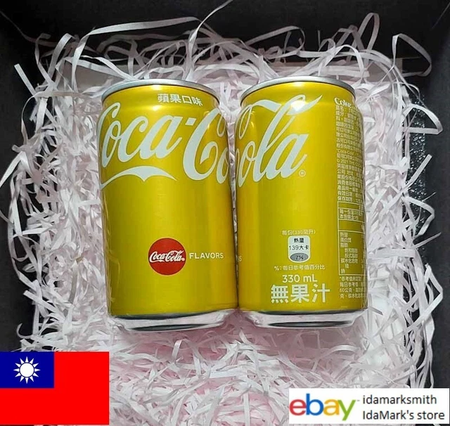EMPTY COCA-COLA FLAVOURS APPLE can TAIWAN Tall 330ml Yellow 2022 ...