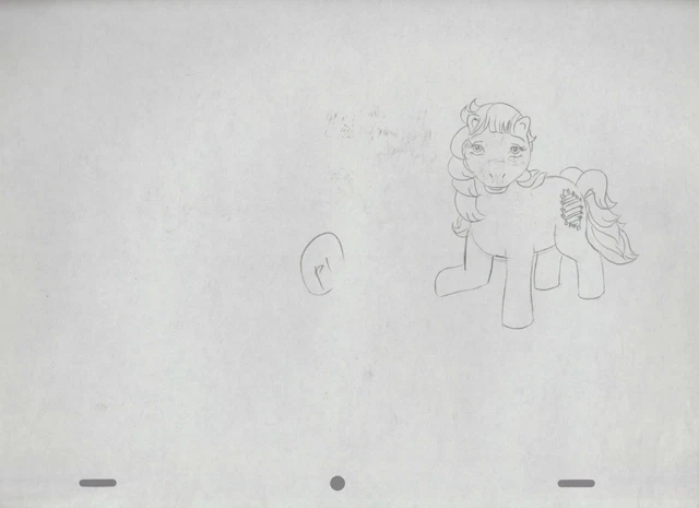 MY LITTLE PONY Cartoon Animation Pencil Drawing LOT of 2 B8 & P1-28 £19 ...