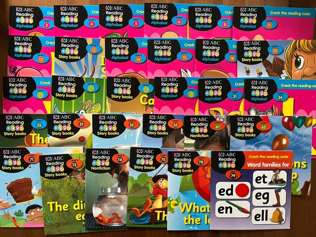 30 X ABC Reading Eggs Levels 1-3 Books Home School Learn to Read ...