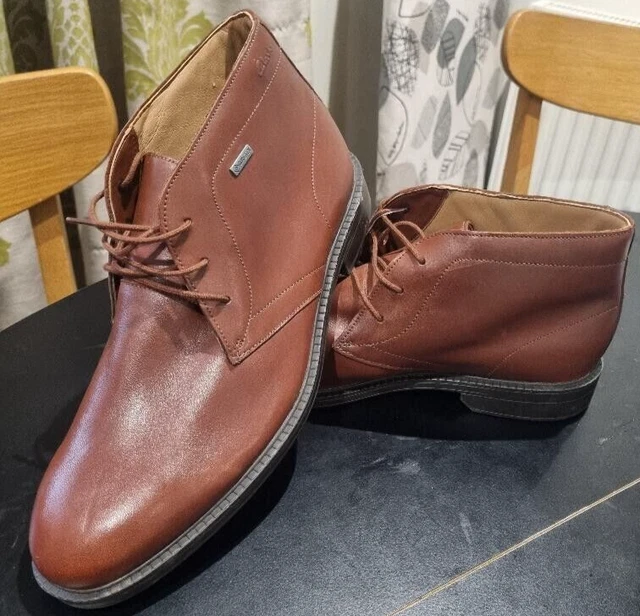 CLARKS MAN'S BOOT Chilver Hi Gtx Gore-Tex Brown Leather UK 10 EUR 44.5 ...